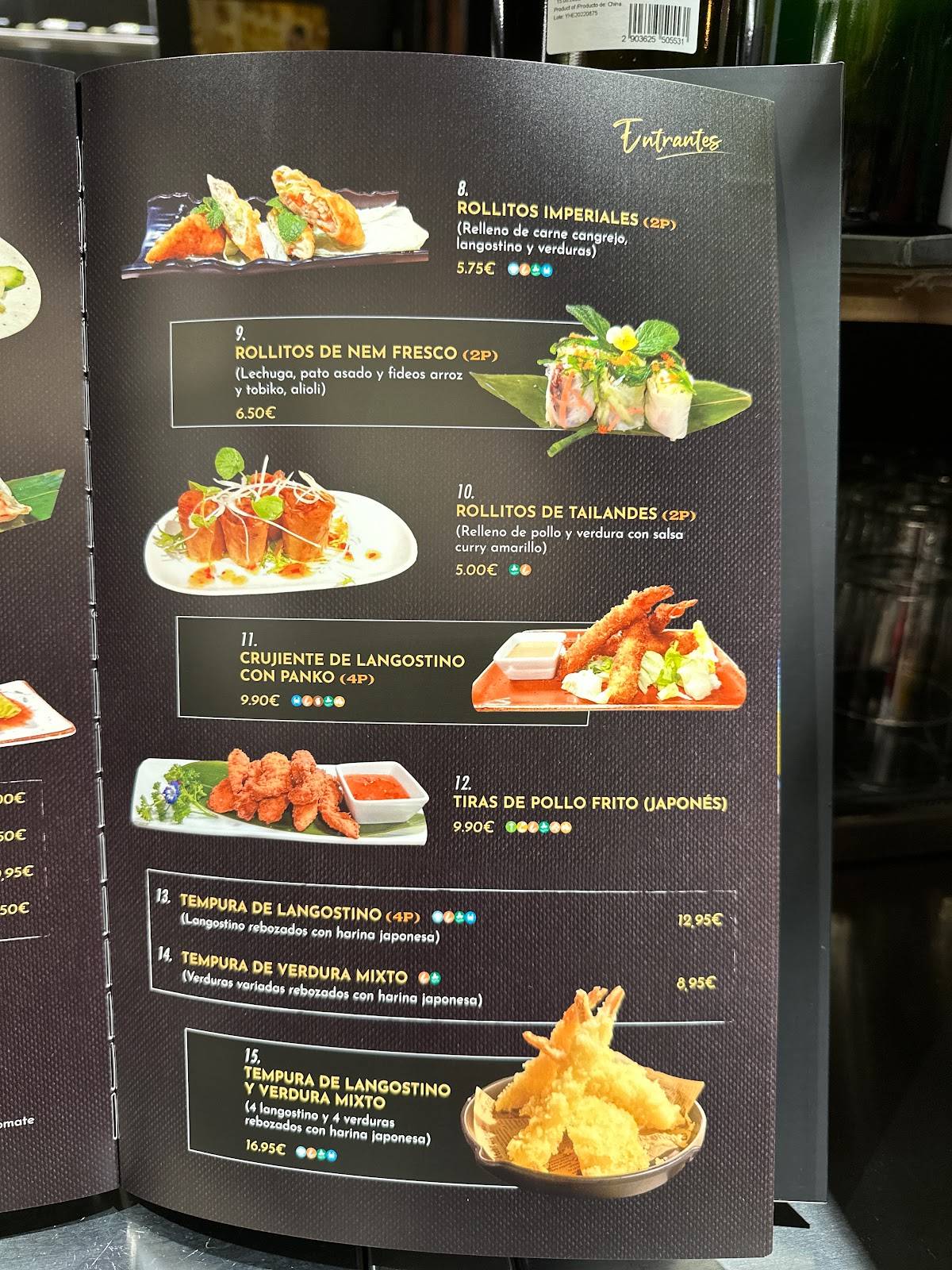 Carta de Restaurante pattaya, Vitoria-Gasteiz