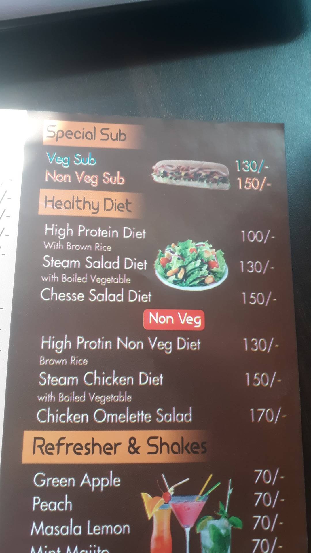 Menu at WRAP & GO, Talwandi Bhai