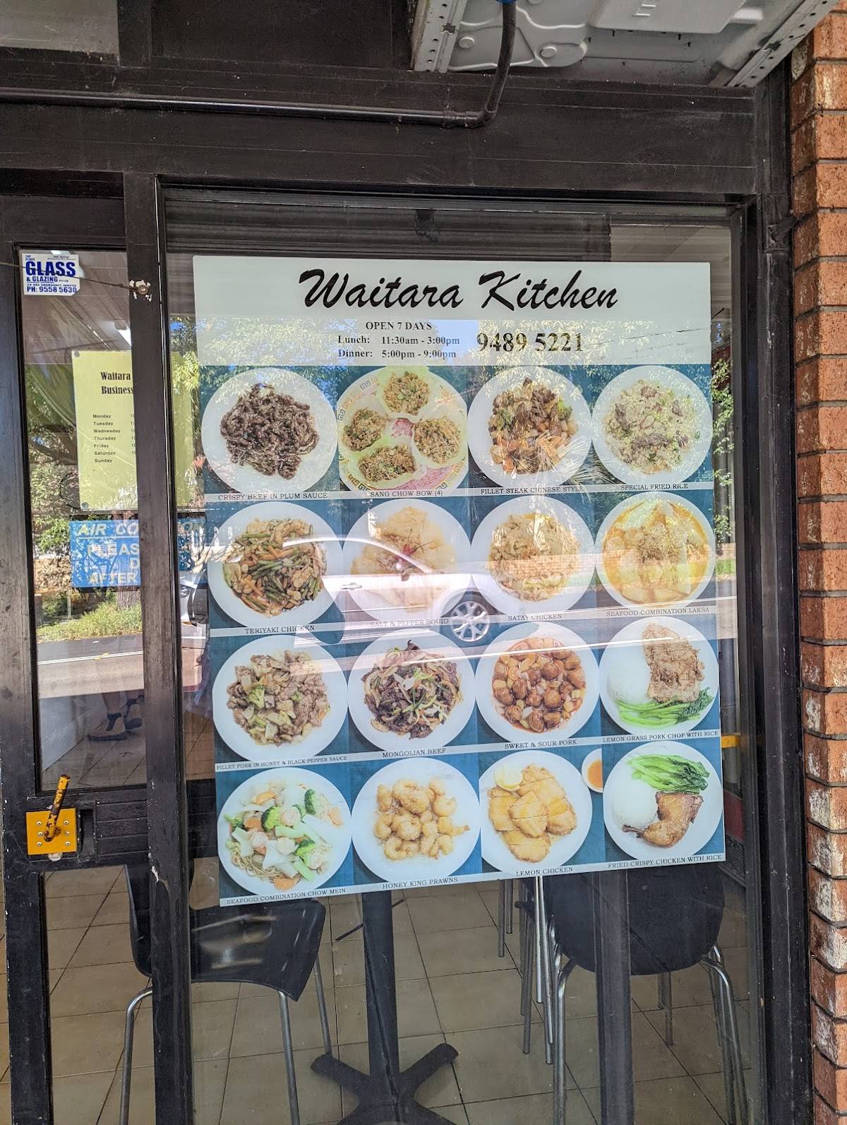Menu at Waitara Kitchen Chinese Cuisine fast food, Waitara