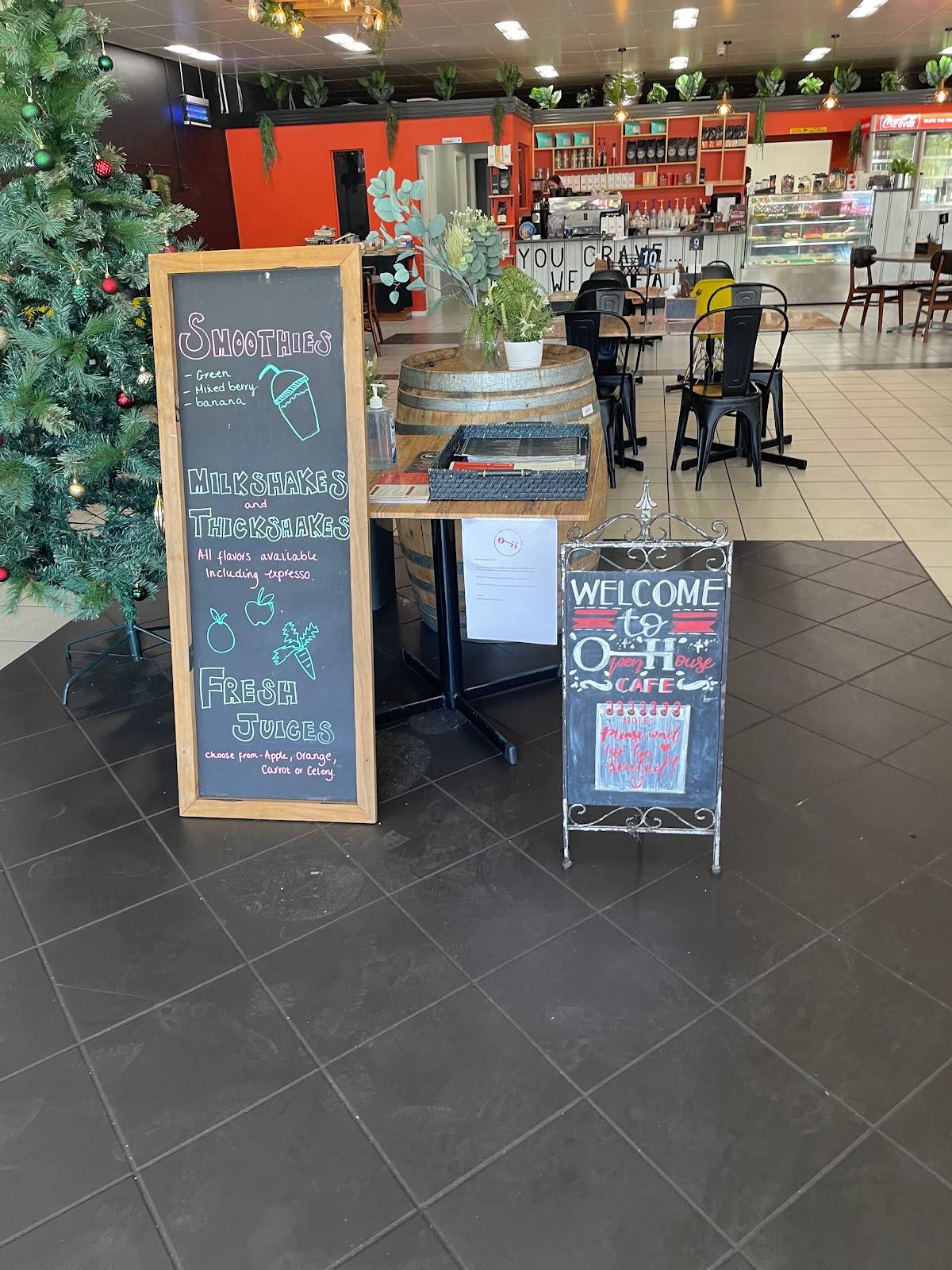 Menu at Open House Café cafe, Wallan