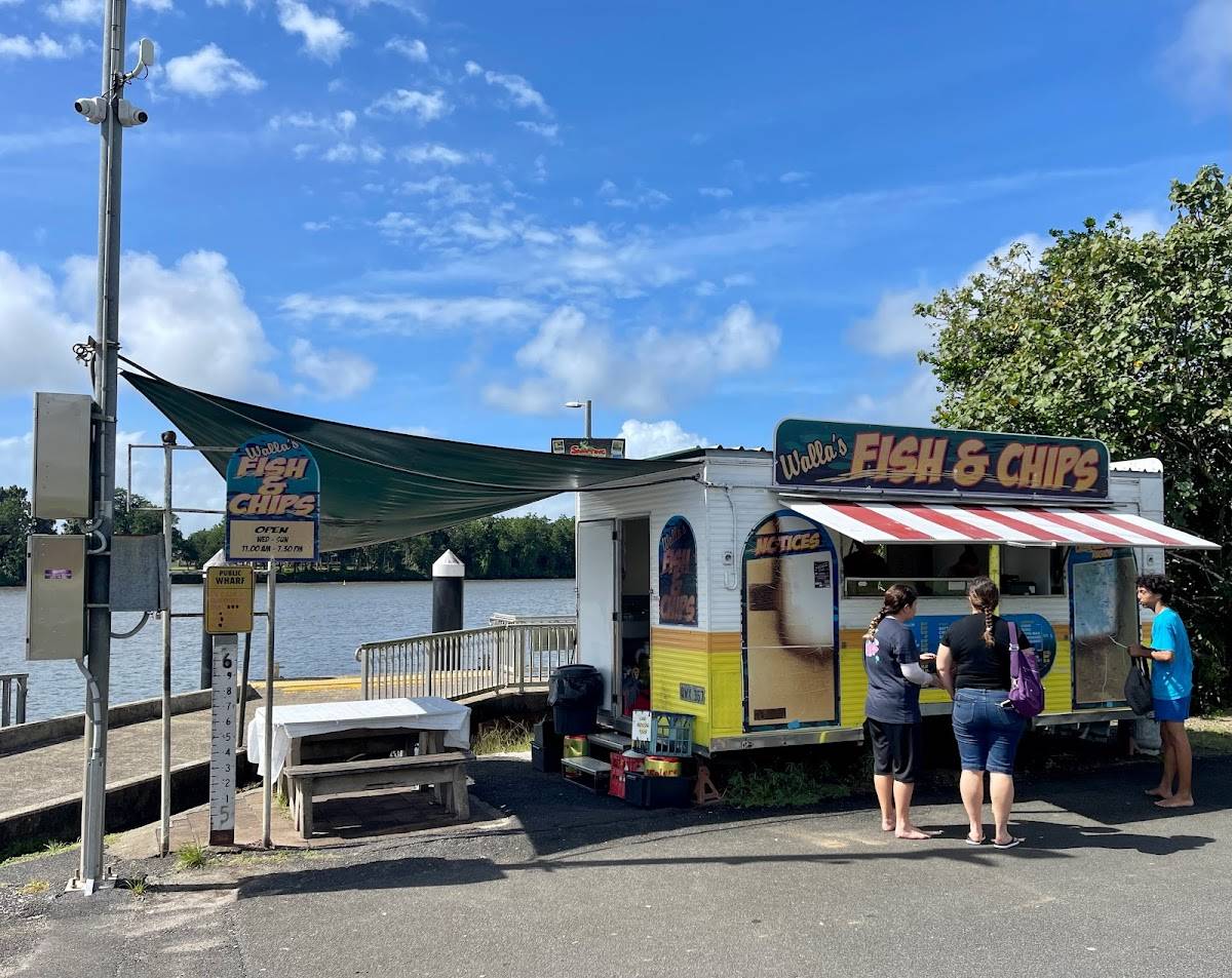 Menu at Walla's Fish & Chips restaurant, Innisfail