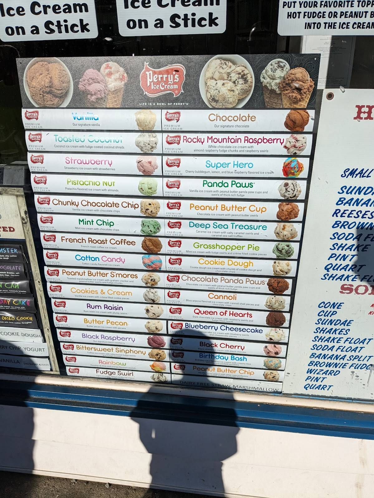 Menu at Wally's Ice Cream Parlor II, Monroe