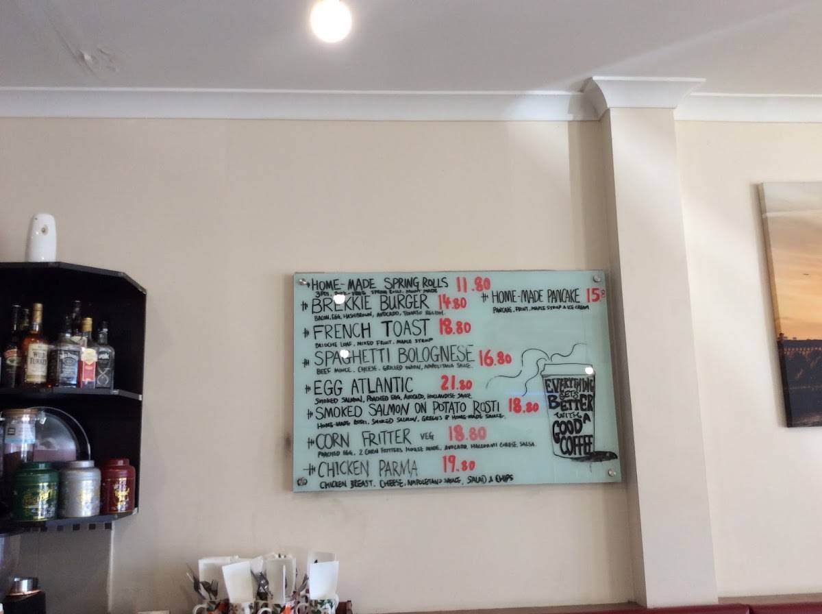 Menu at King Bean Cafe, Wantirna, Boronia Rd