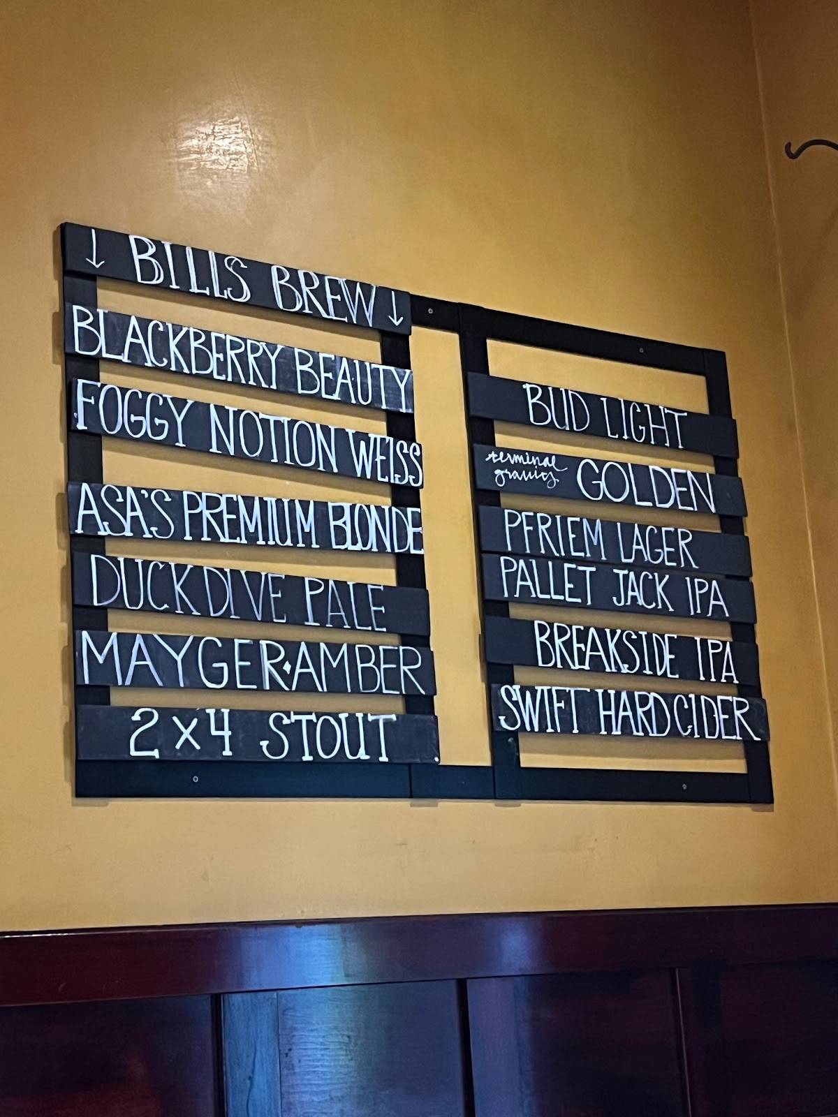 Menu at Warren House Pub, Cannon Beach