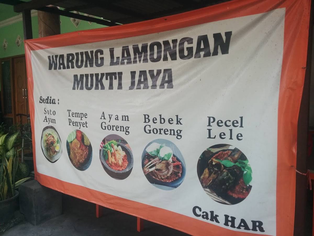 Carta del restaurante Warung Lamongan Mukti Jaya Cak Har, Indonesia