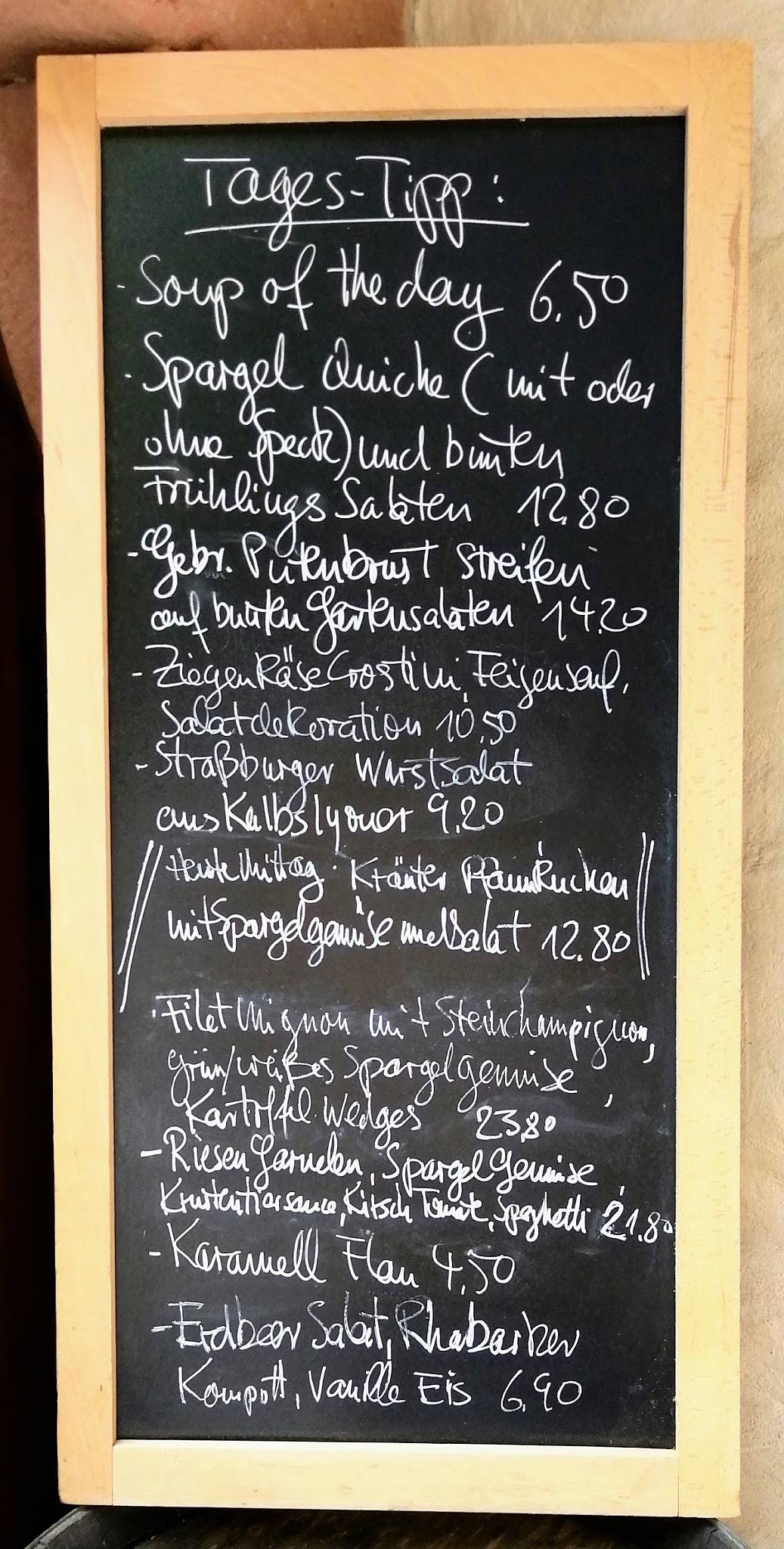Speisekarte von Weinstube Zur Blum pub & Bar, Landau in der Pfalz