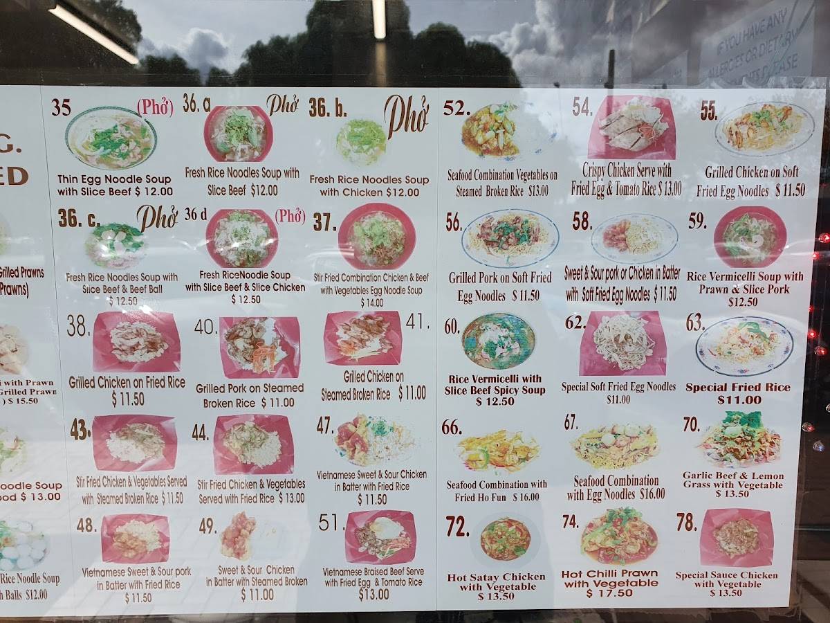 Menu at Watton Vietnamese Takeaway fast food, Werribee