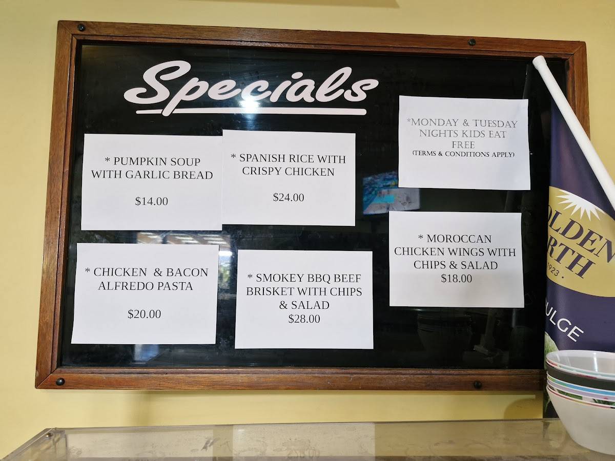 Menu at Westside Tavern Bistro restaurant, Tinana