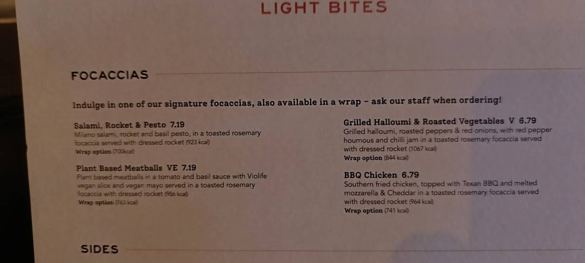 Menu at White Lion pub & bar, Bristol, Frenchay Common