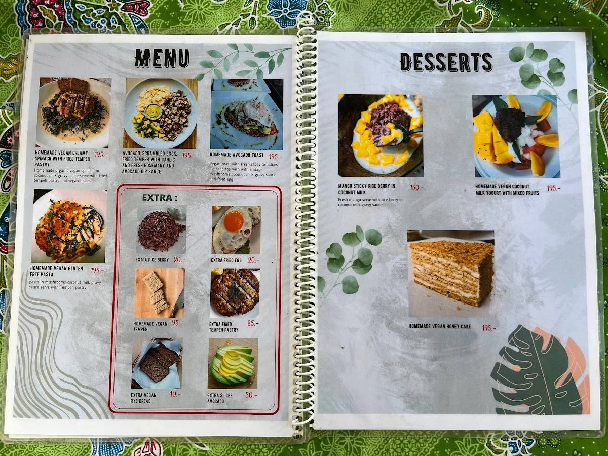 Carta de Go Fresh Organic Cafe (Vegetarian & Vegan Restaurant), Wichit