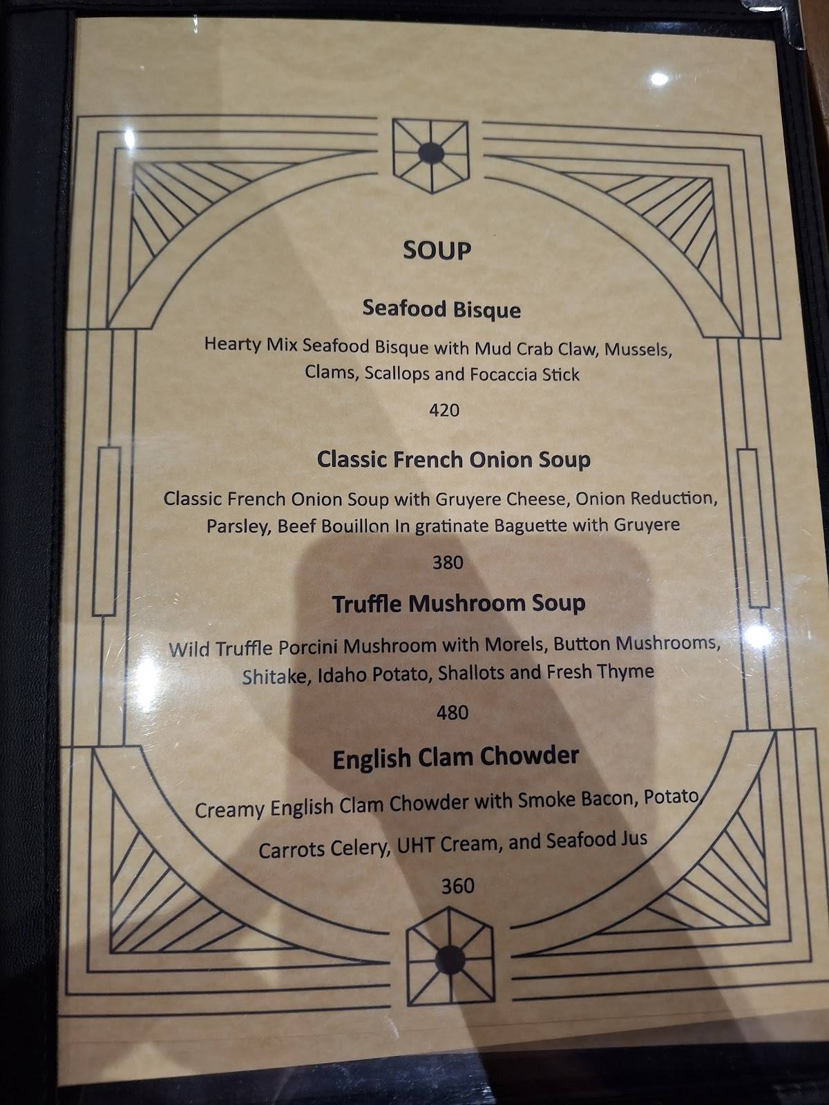 Menu at William Watson Steak Room steakhouse, Quezon City