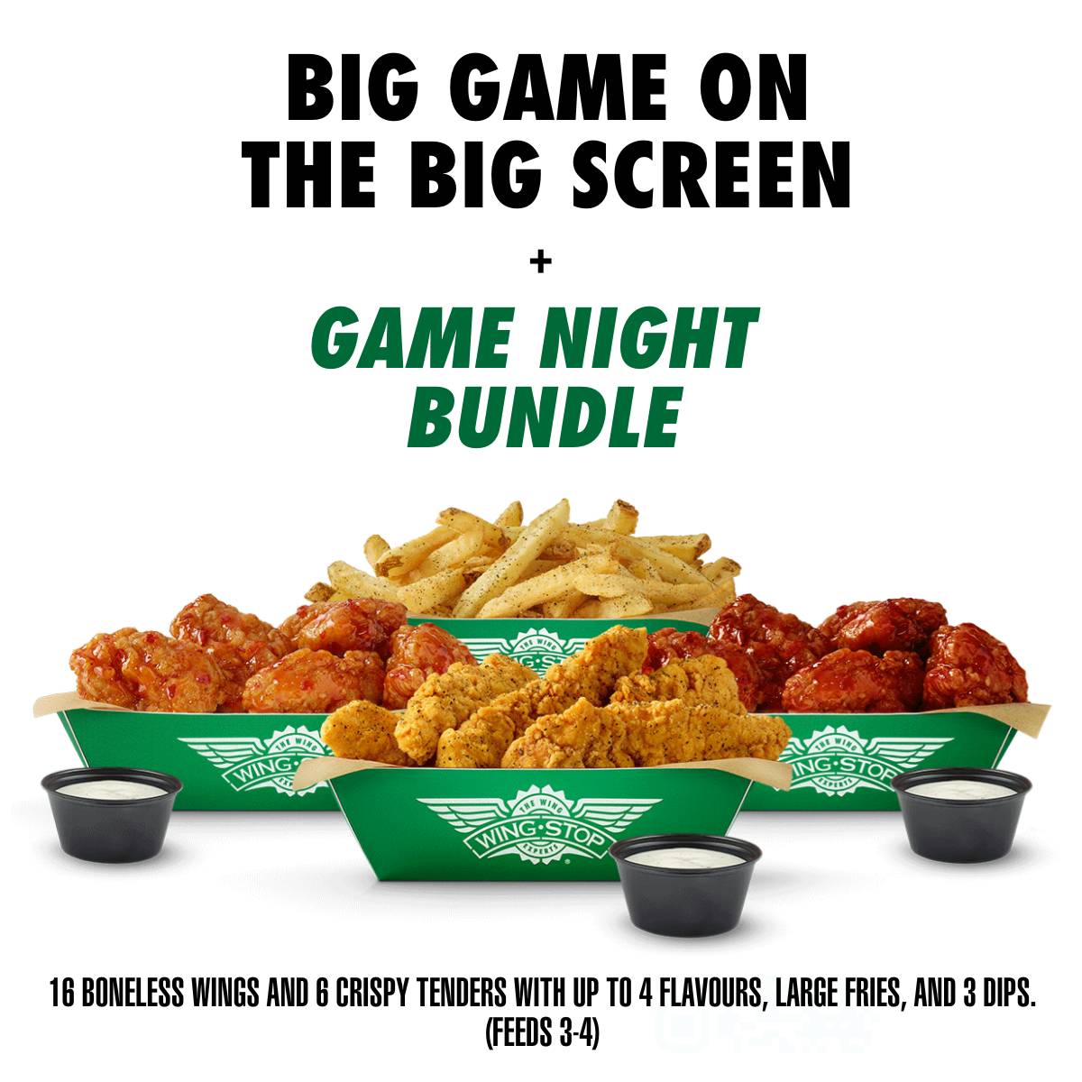 Menu au Wingstop restaurant, Toronto, Castlefield Ave