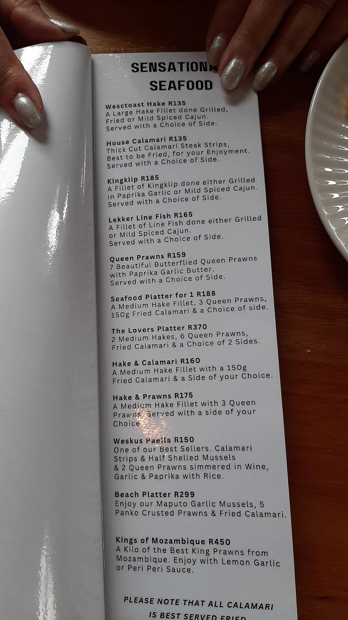 Menu at Woodstone Restaurant & Wine Bar, Howick, White House Centre