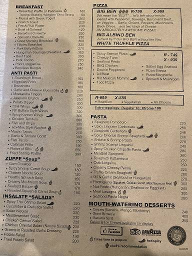 Menu at Xtremely Xpresso Cafe, Olongapo, #1 Dewey Avenue Subic Bay ...