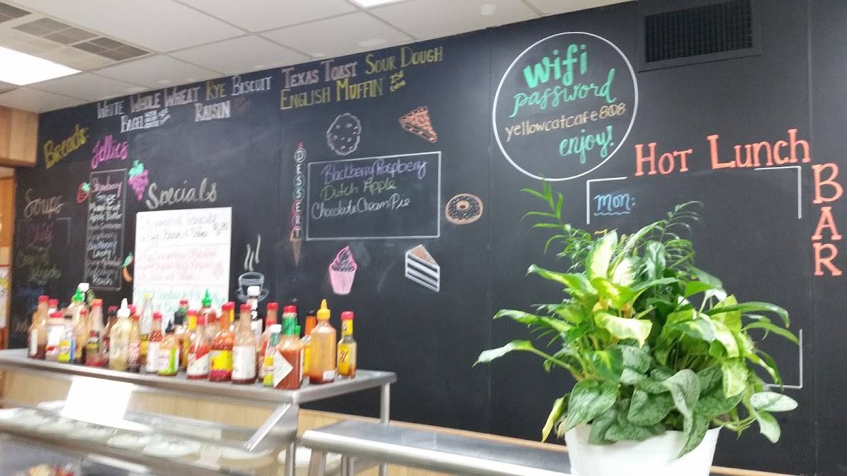 Menu at Yellow Cat Cafe, South Bend