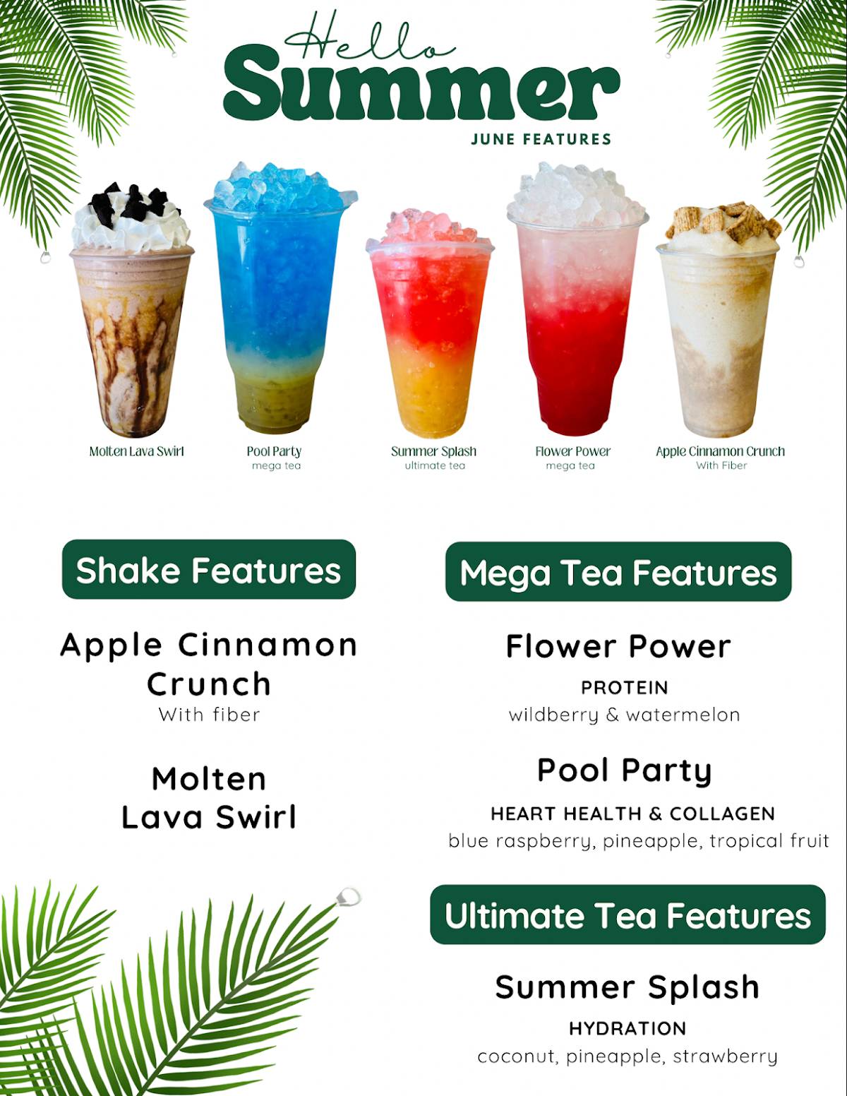 Menu at Yellow Jacket Nutrition cafe, Jasper