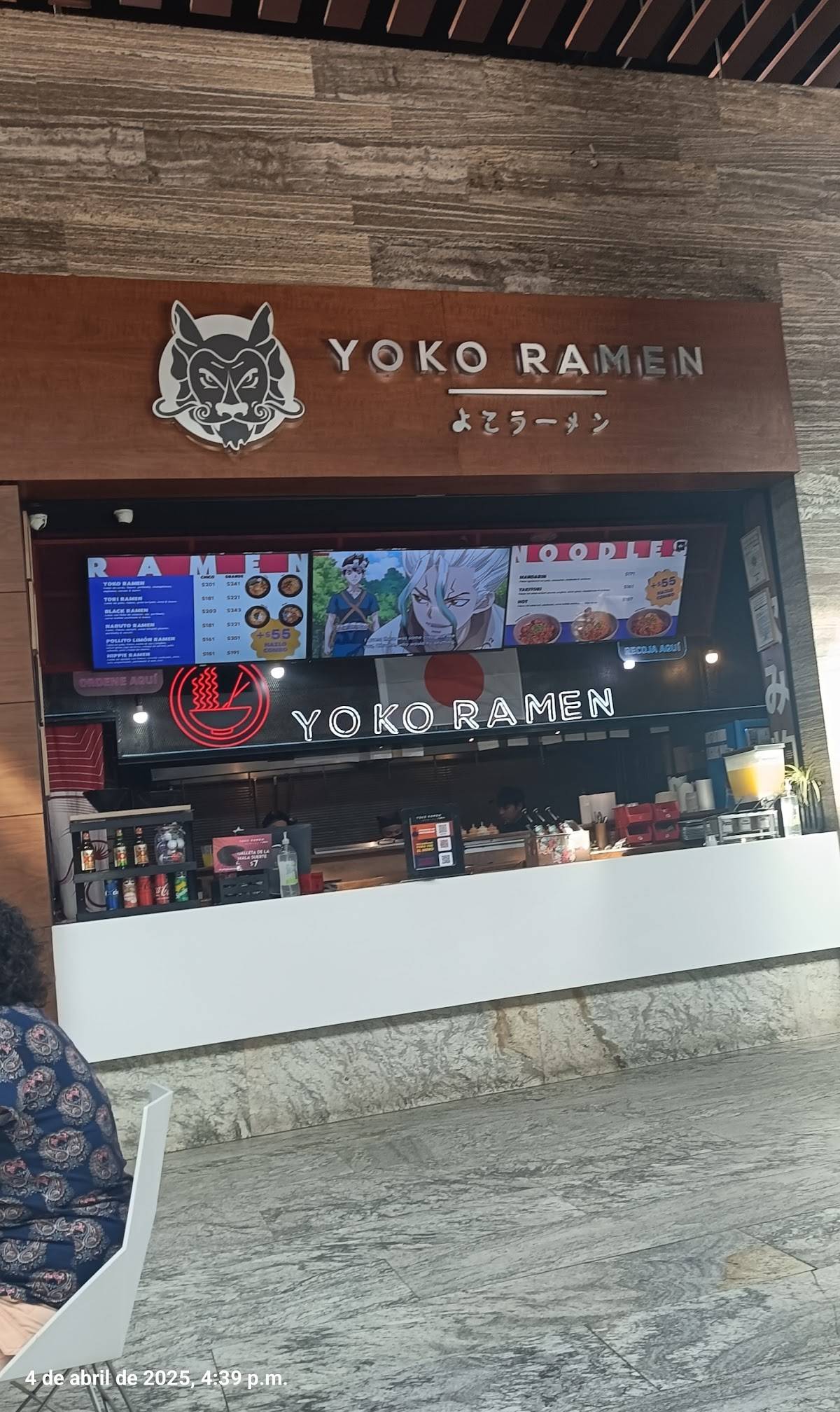 Carta del restaurante Yoko Ramen, Naucalpan del Juárez, Plaza Satélite