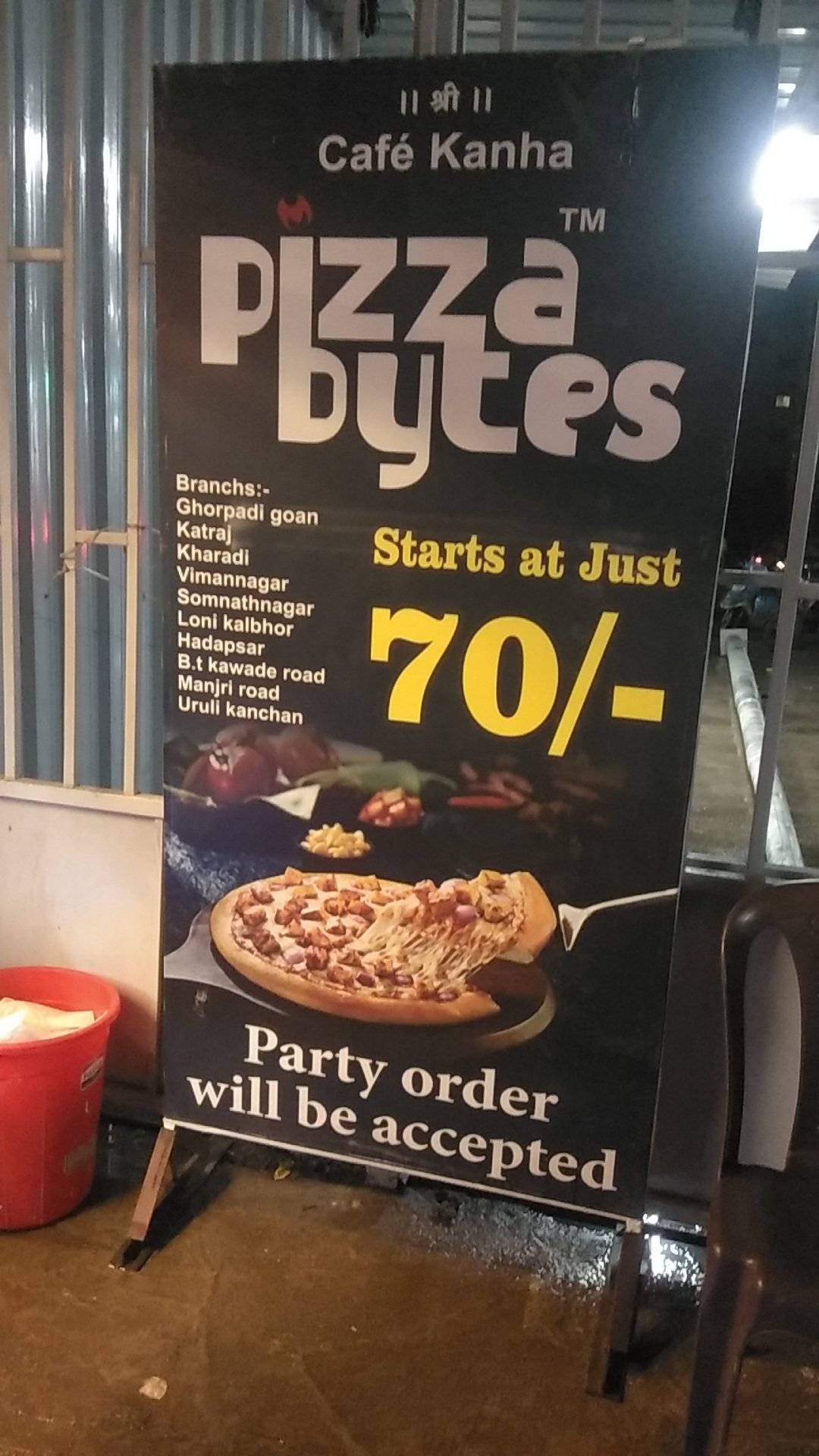 Menu at Zed Corner, Pune