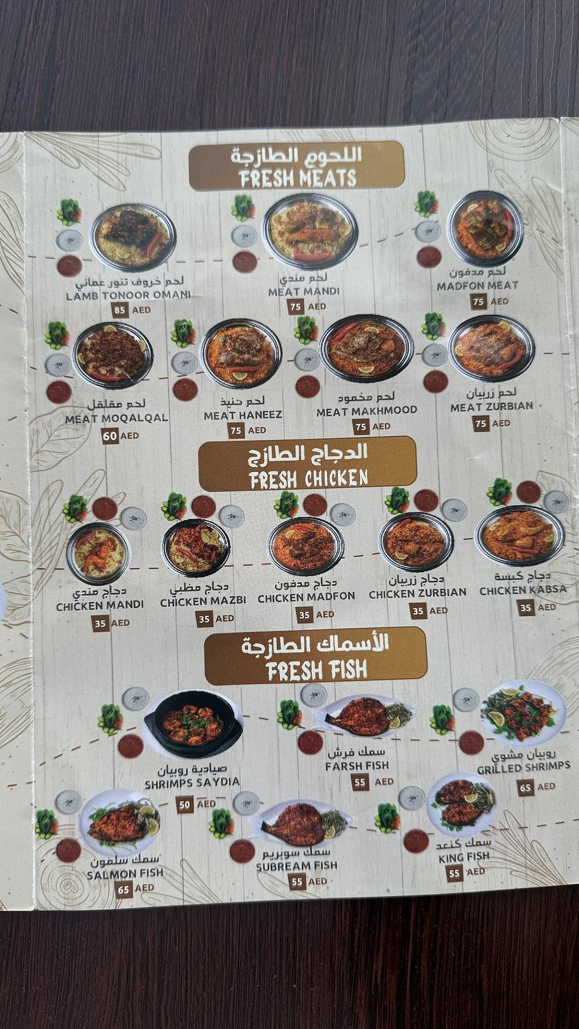 Menu at عيدان للمندي eidan for mandi restaurant, Al Ain