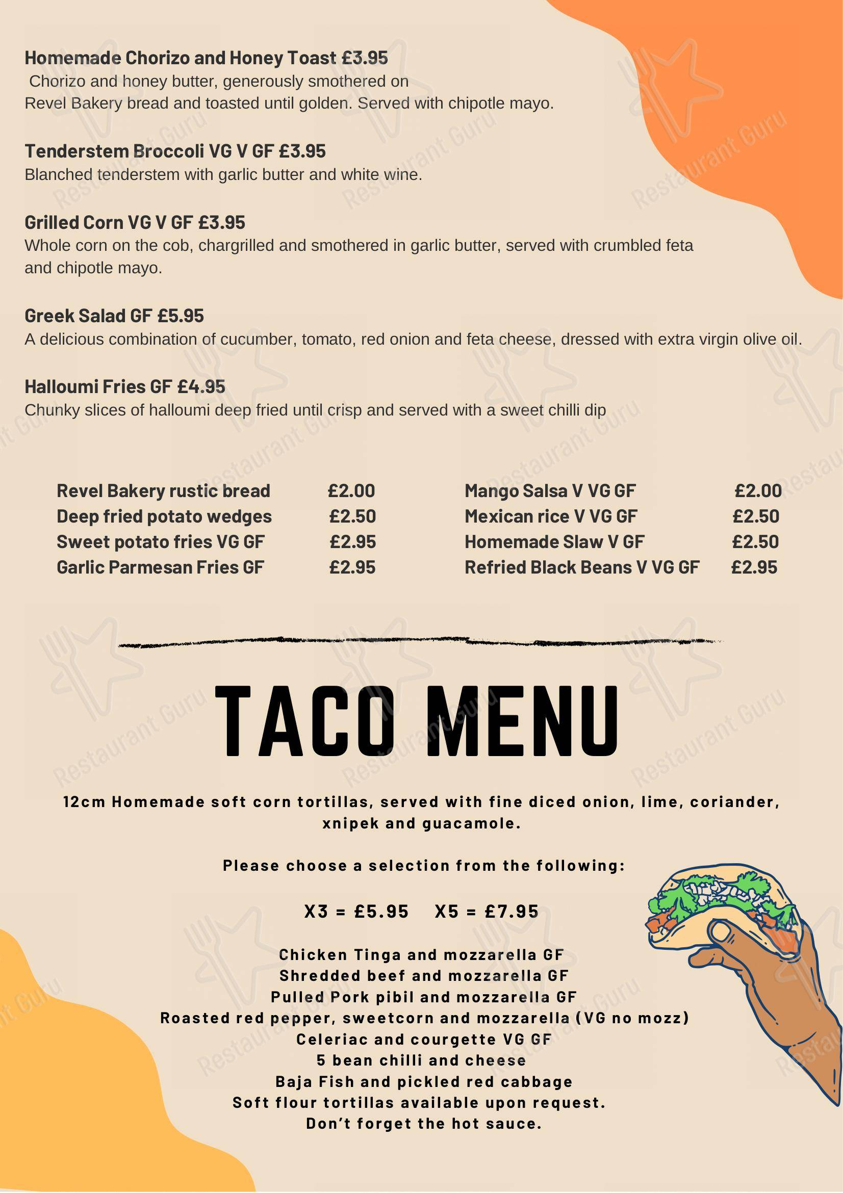 Menu at La Casa Loco restaurant, Rugby