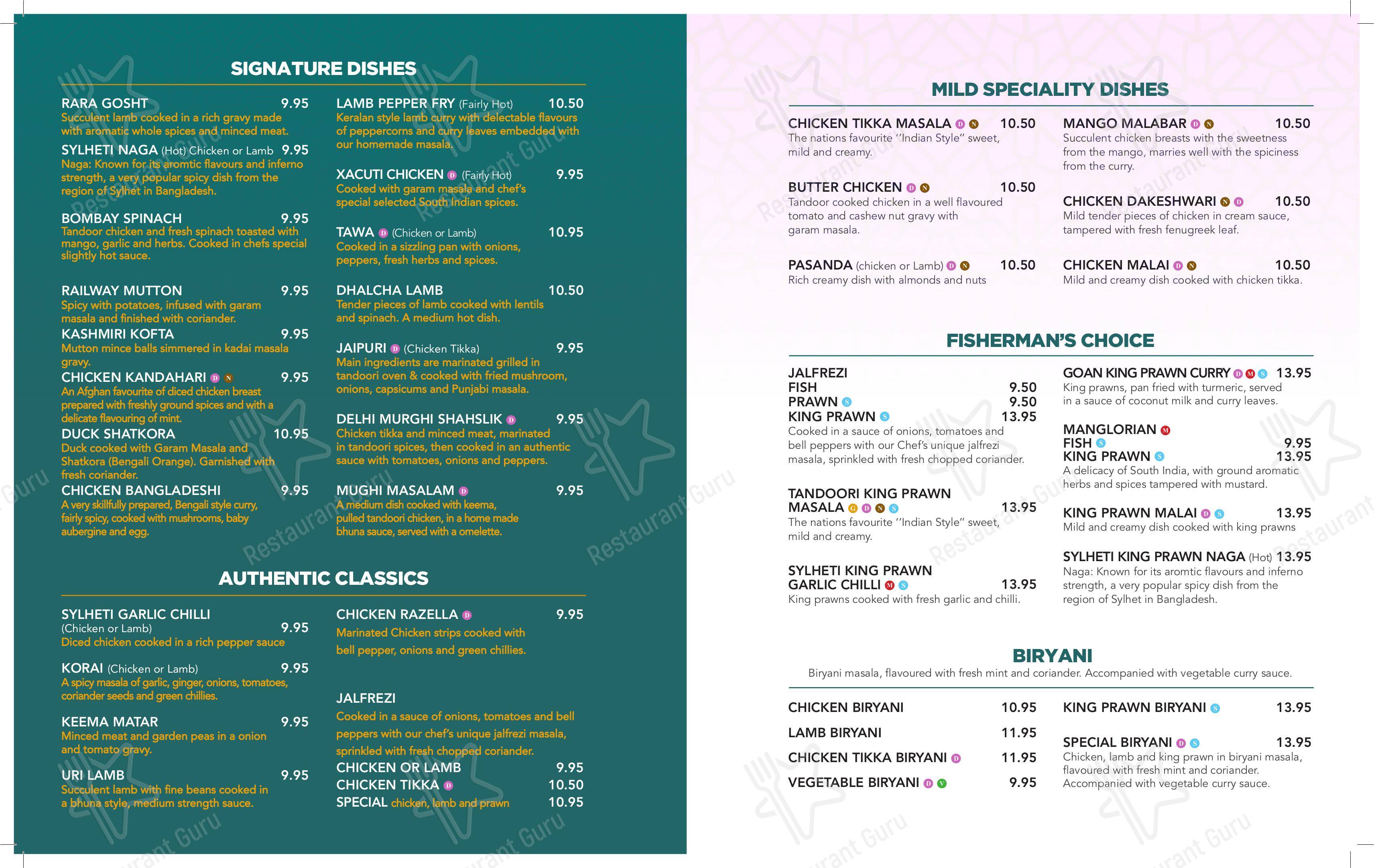Menu at Kolshi Premier Indian Restaurant, Wellesbourne