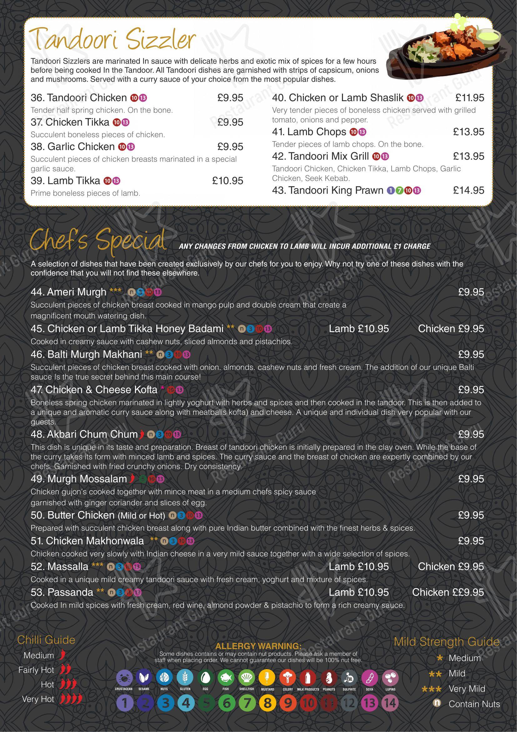Menu at Purple Olive Ashton restaurant, Ashton-under-Lyne, 83 Stamford St E