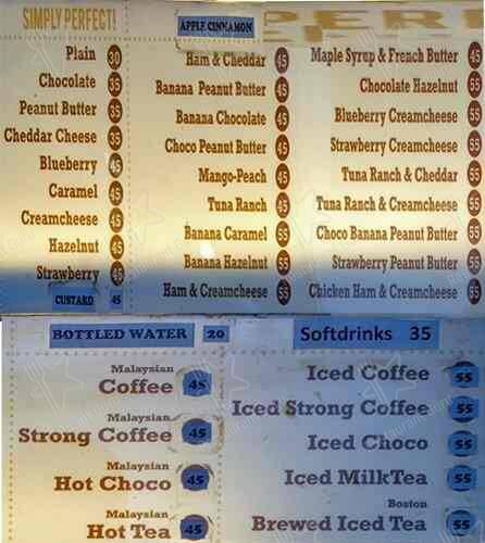 Carta de Famous Belgian Waffles, Lapulapu, G/F Gaisano Grand Mall