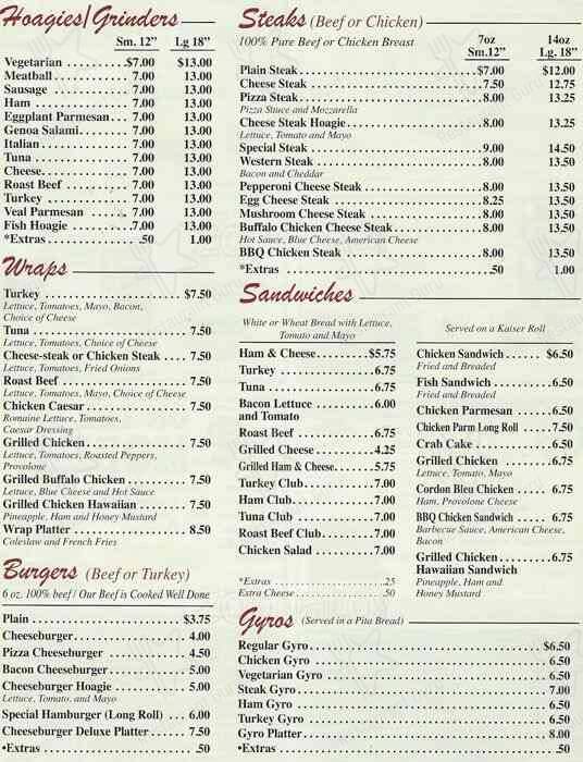 Menu at New Haven Style Pizza pizzeria, West Chester