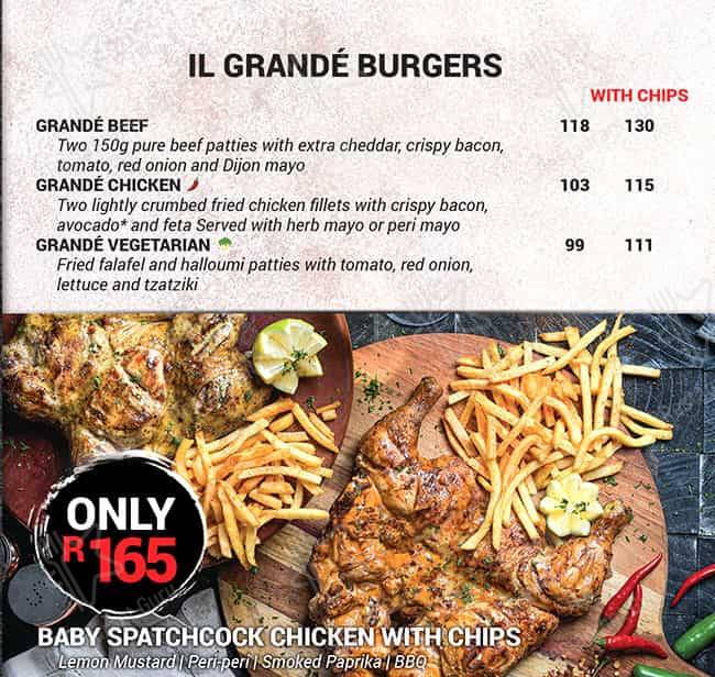 Menu at Del Forno, Johannesburg South, Glenanda Village Shopping Centre