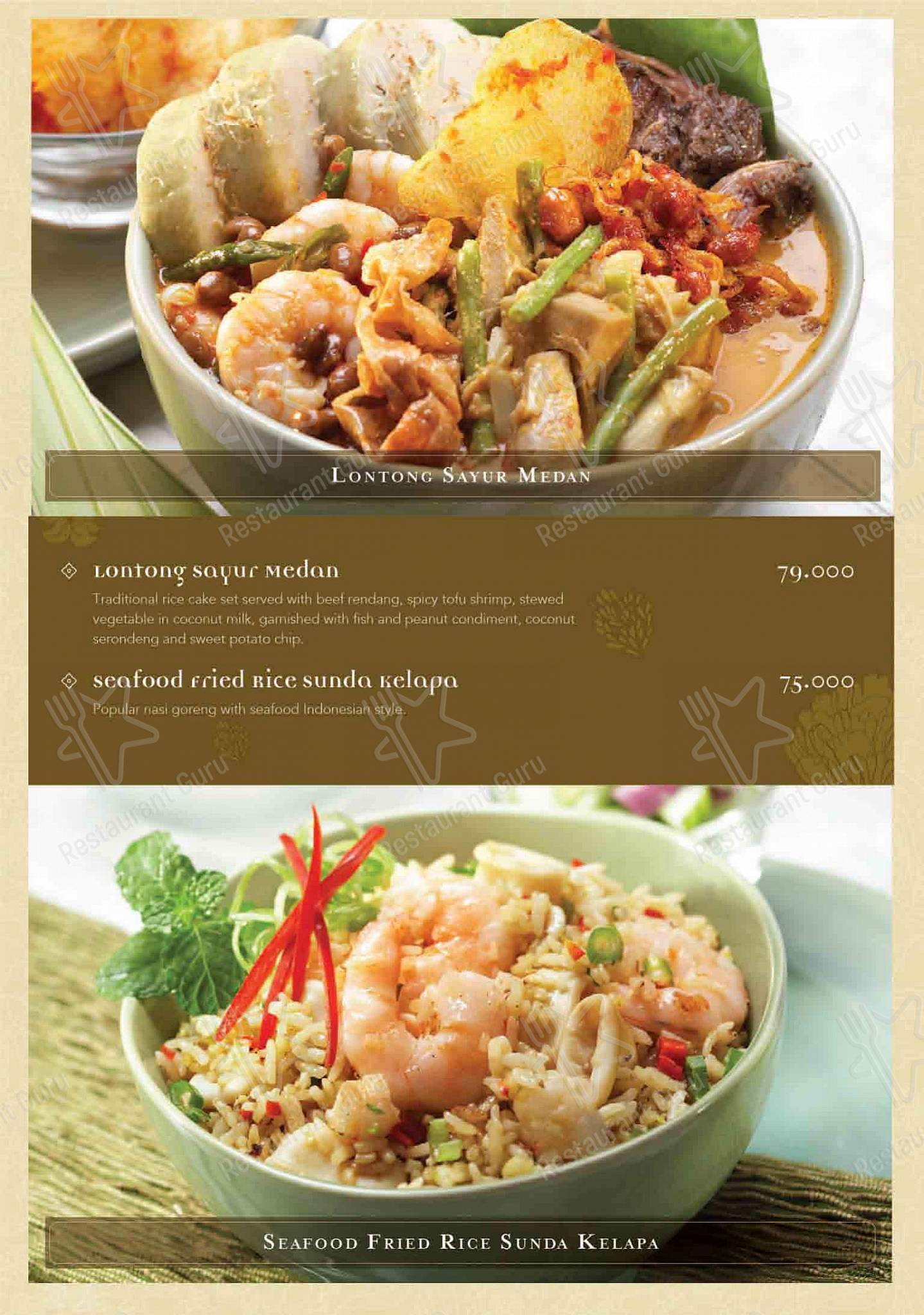 Menu at Seribu Rasa Summarecon Bekasi restaurant, Bekasi Regency, Jalan ...