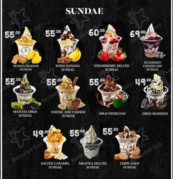 Menu at Vanilla stop cafe, Quezon City