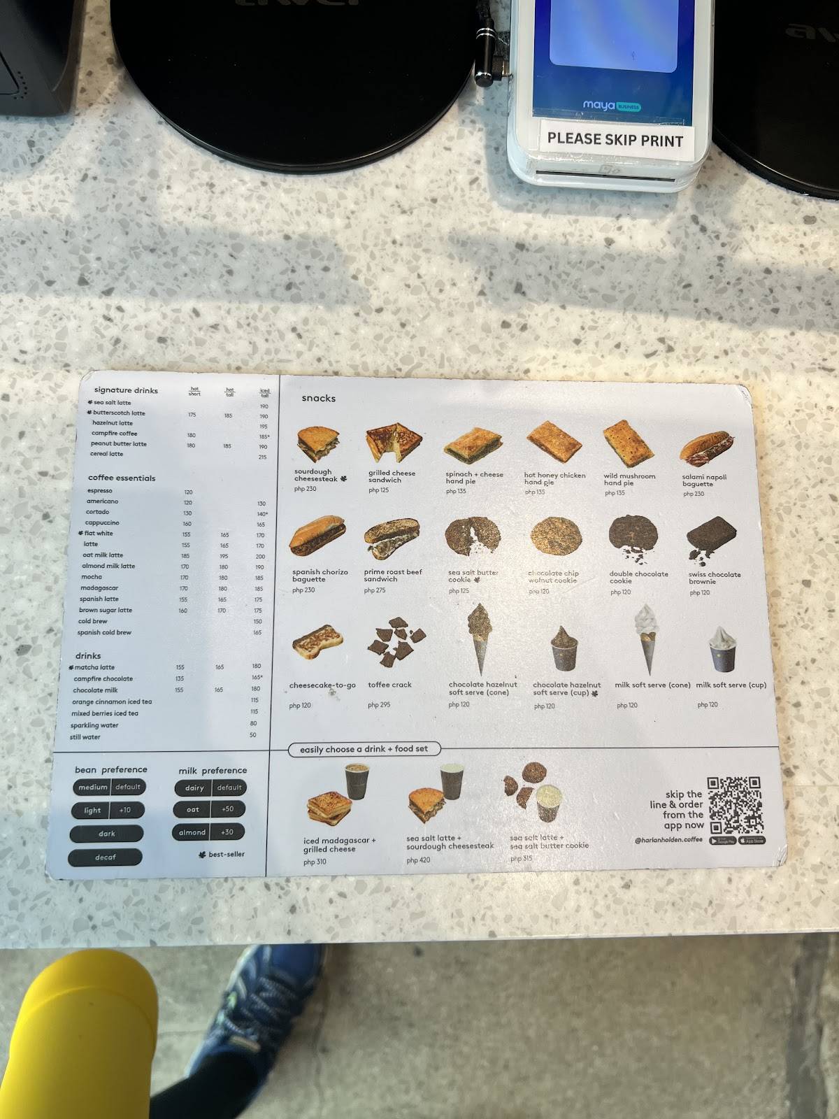 Menu at harlan + holden coffee - bhs central restaurant, Taguig, 5th Ave