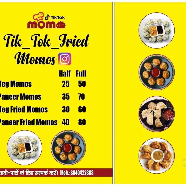 Menu at Tik Tok Fried Momos, Lucknow