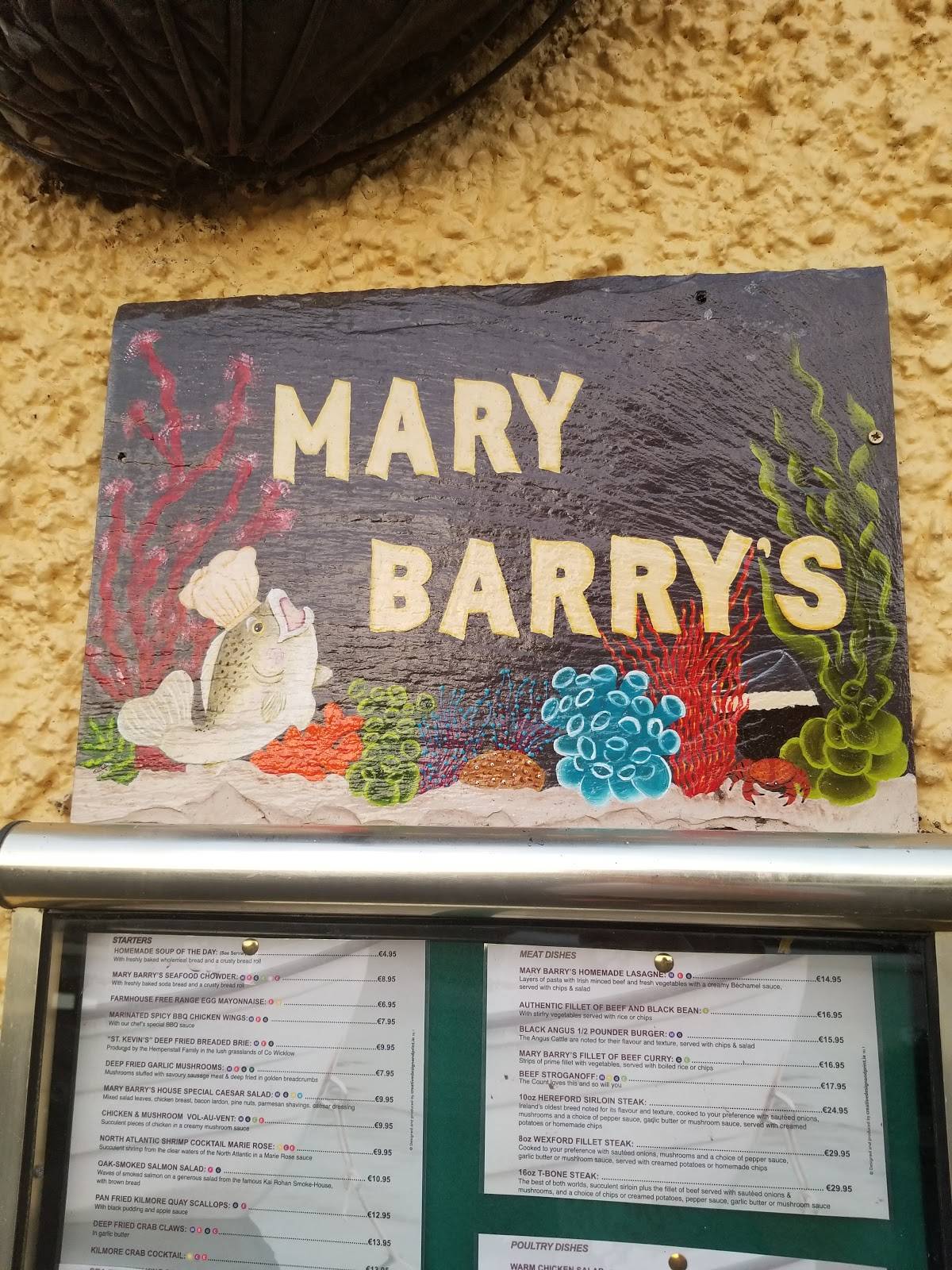 Carta de Mary Barry's Bar, Irlanda, Kilmore Village