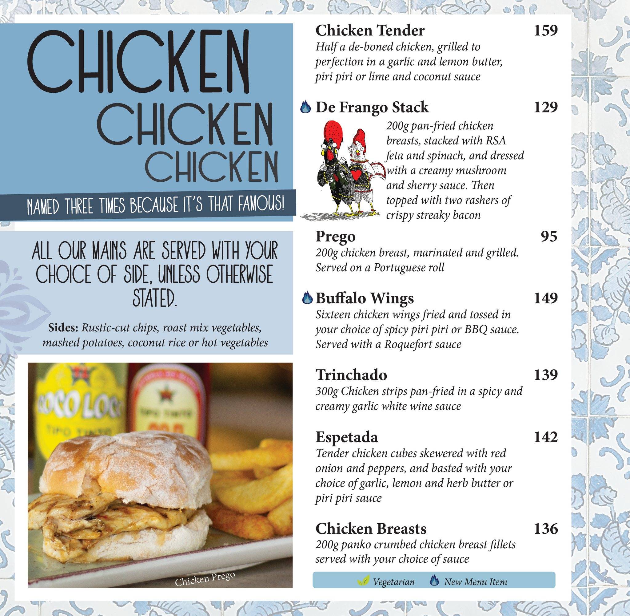 Menu at Ponta - Portuguese Inspired Food Restaurant, South Africa