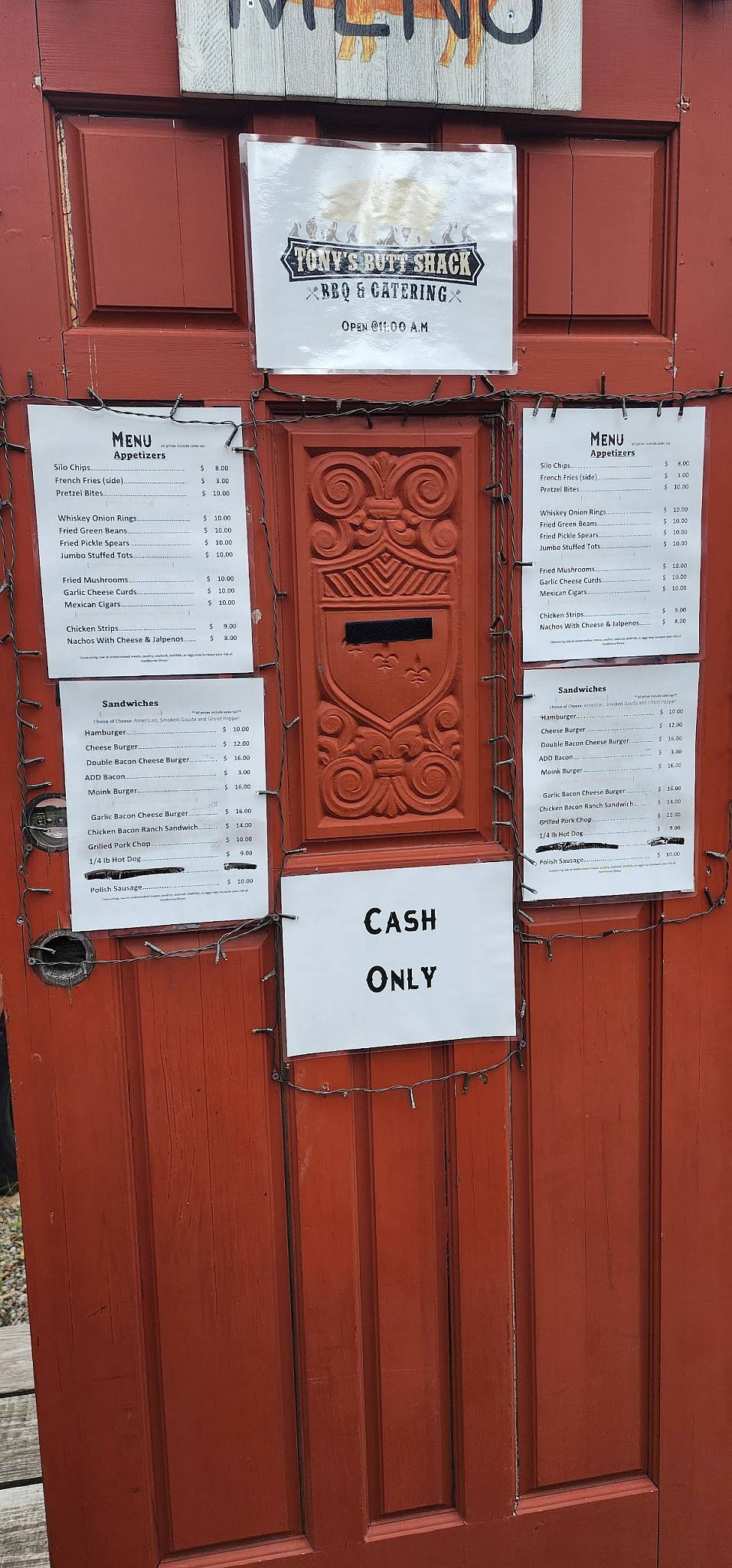 Menu at Psycho Silo Saloon pub & bar, USA