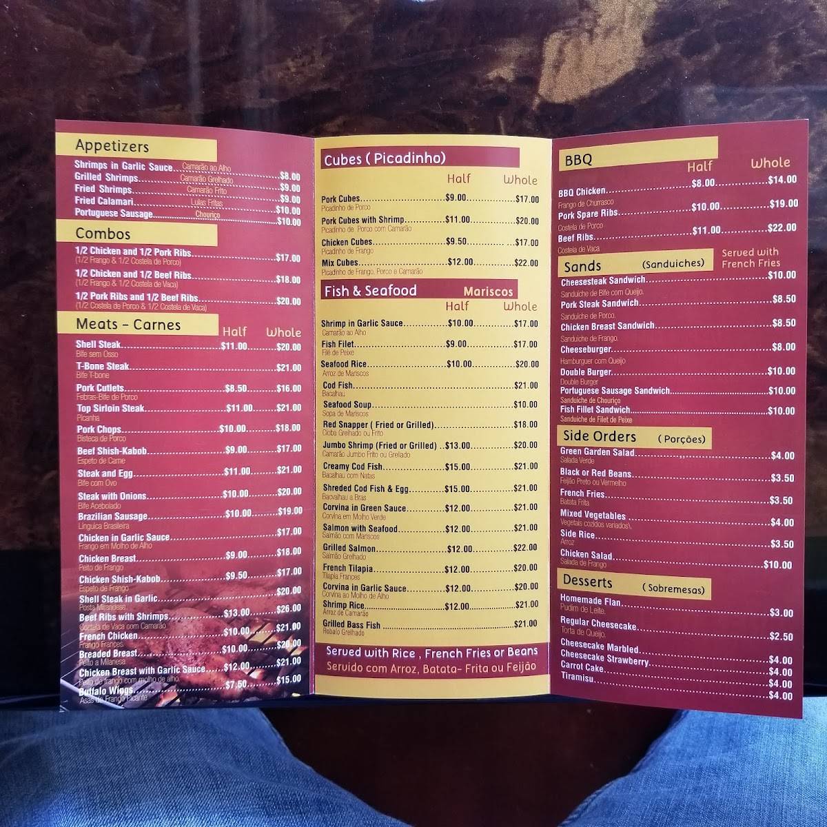 Menu at 5 Star Steak House steakhouse, Newark