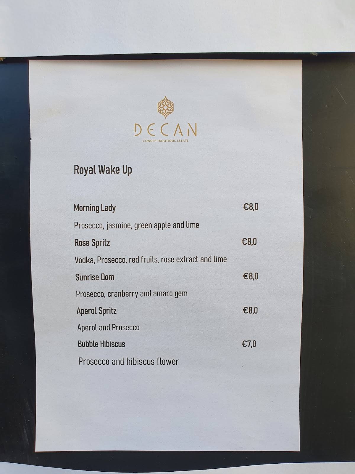Menu at 7 Grams, Rhodes