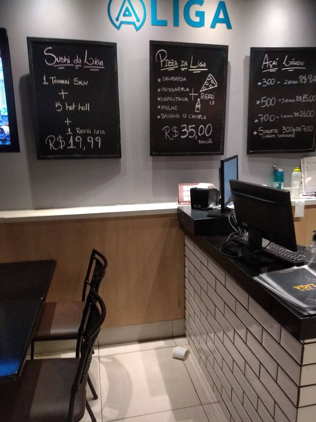 Menu em A Liga restaurante, Brasília