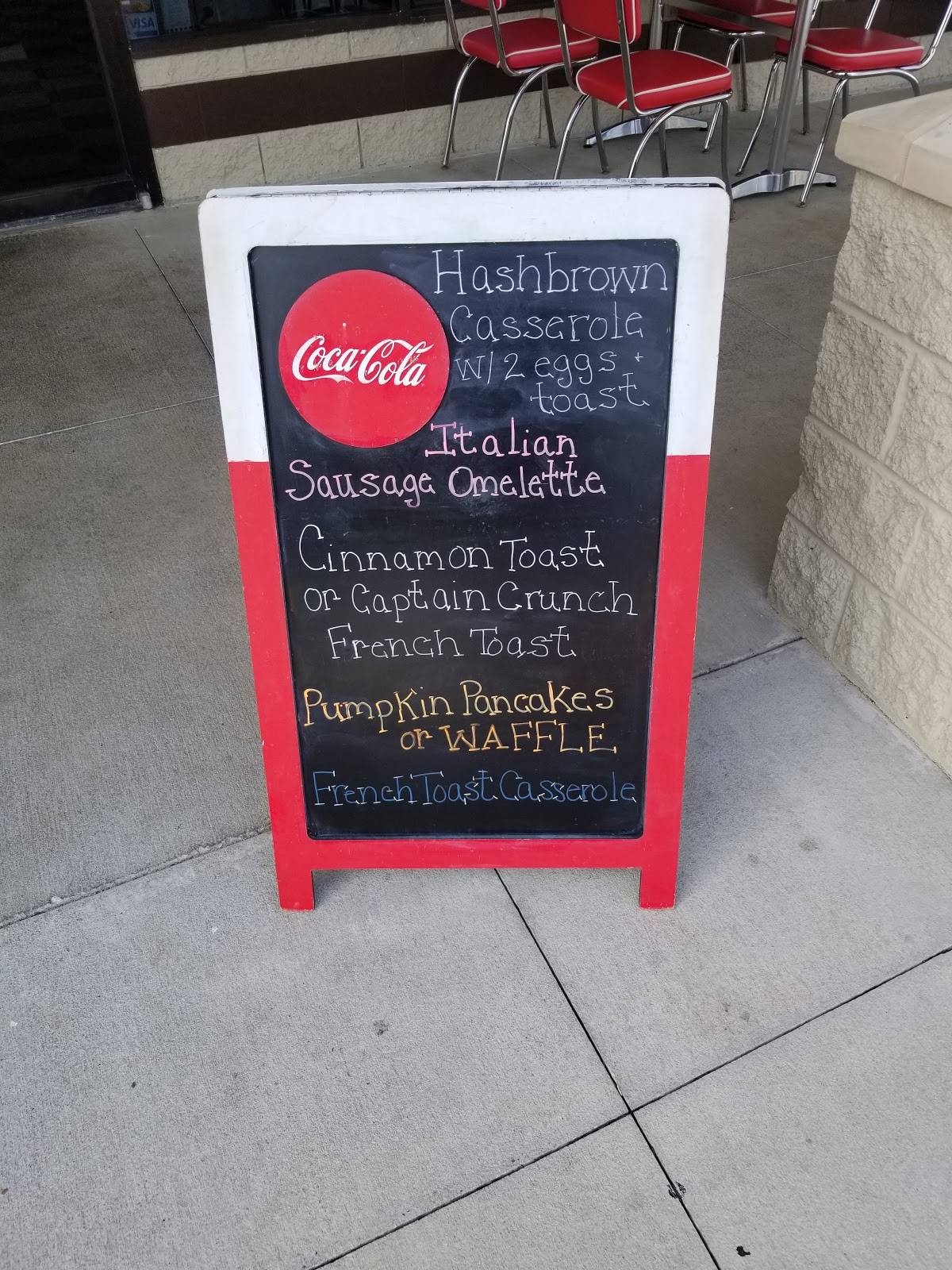 Menu at A.M. Cafe, New Smyrna Beach