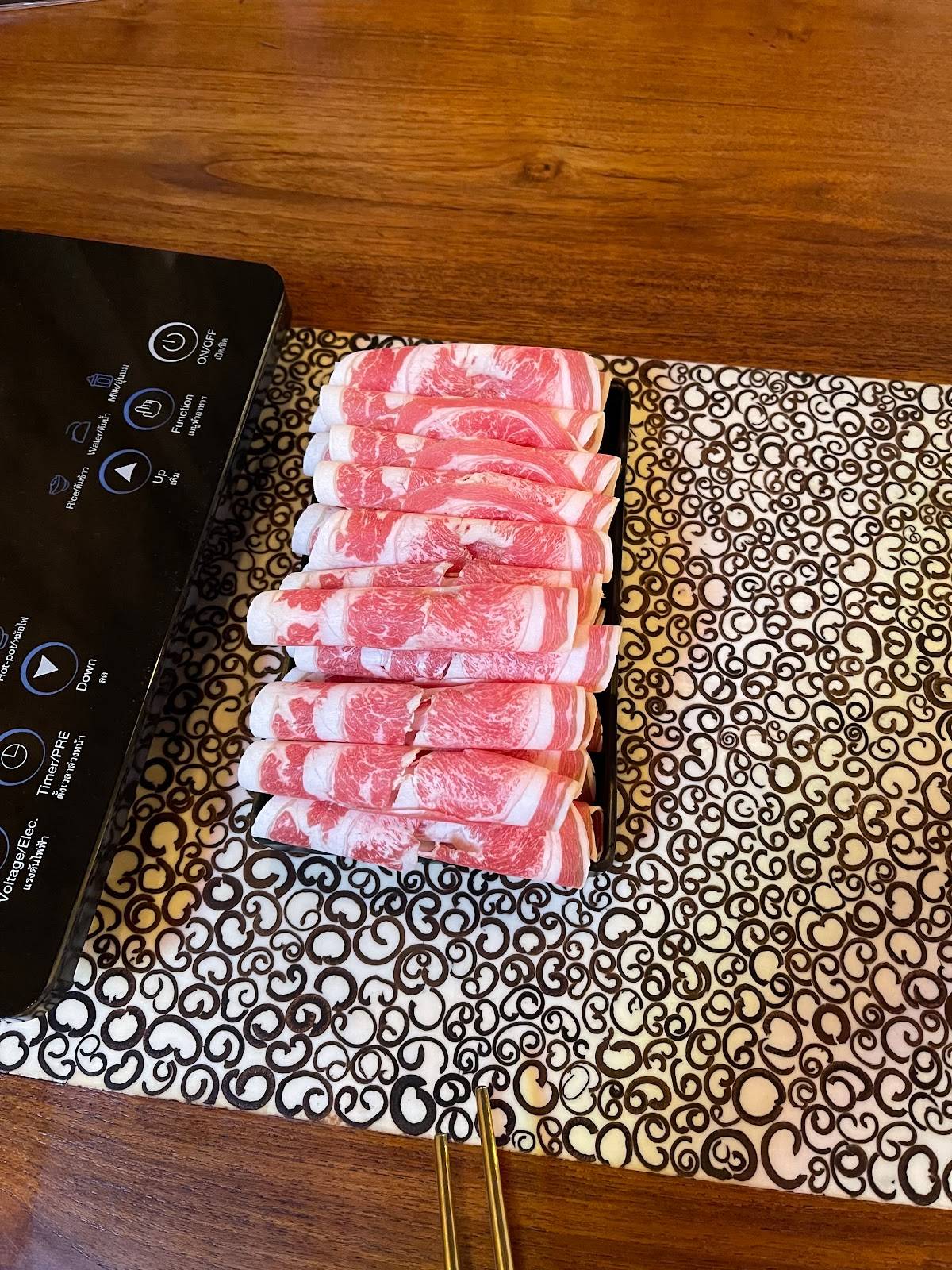 Menu at AMOMO Mala Shabu Restaurant, Bangkok