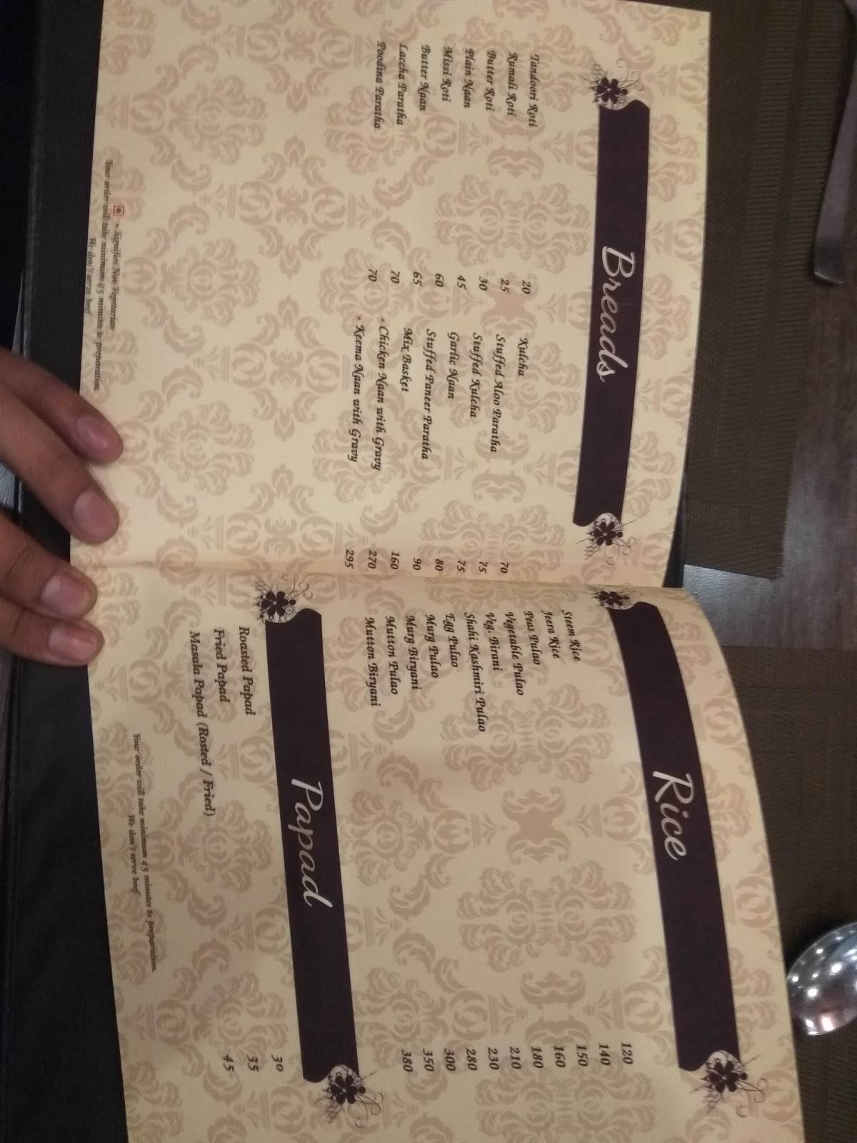 Menu at ATHENA, Ajmer