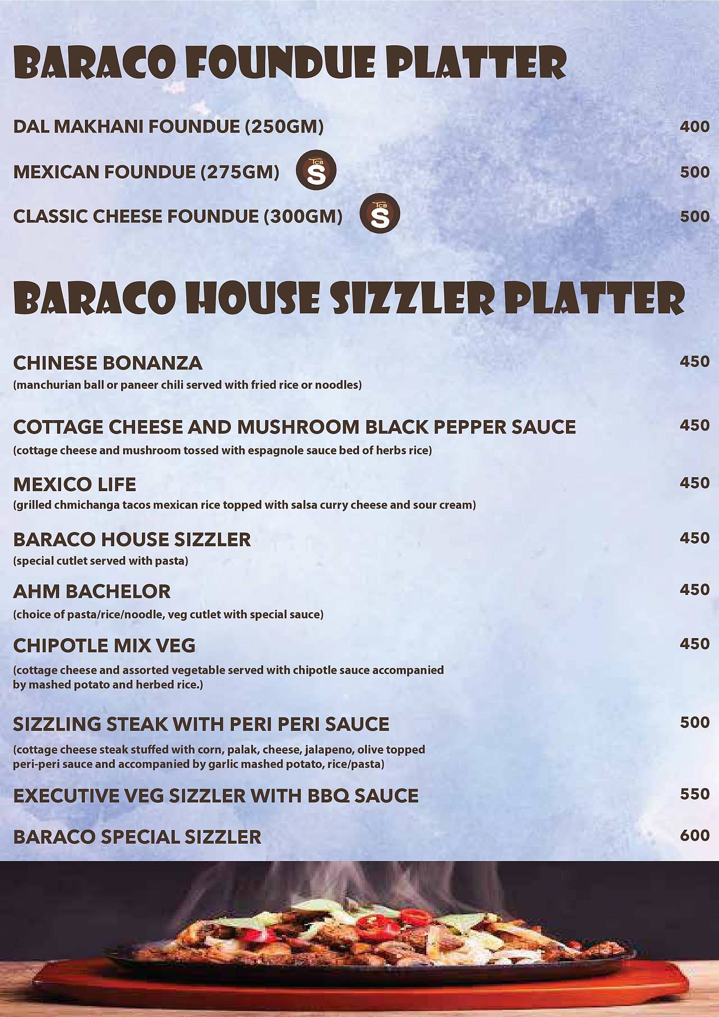Menu at The Cafe Baraco Bhat, Ahmedabad, 28