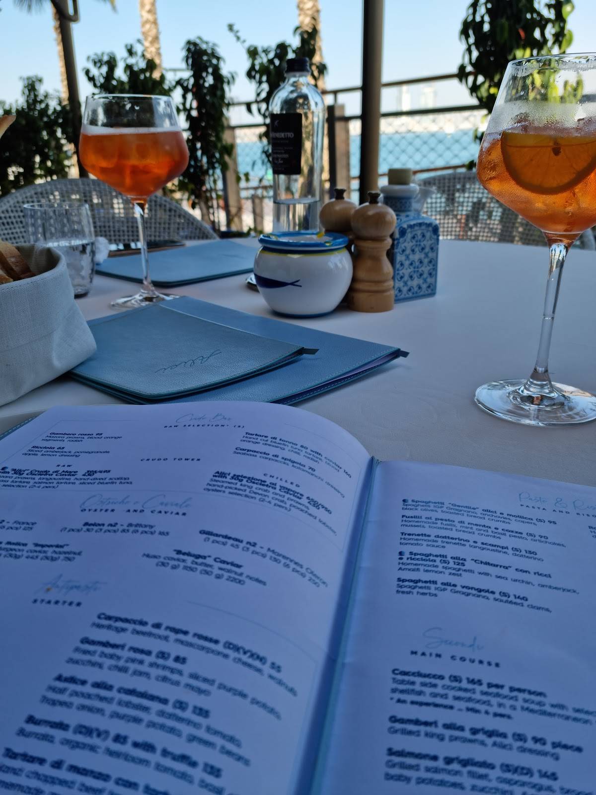 Menu at Alici restaurant, Dubai