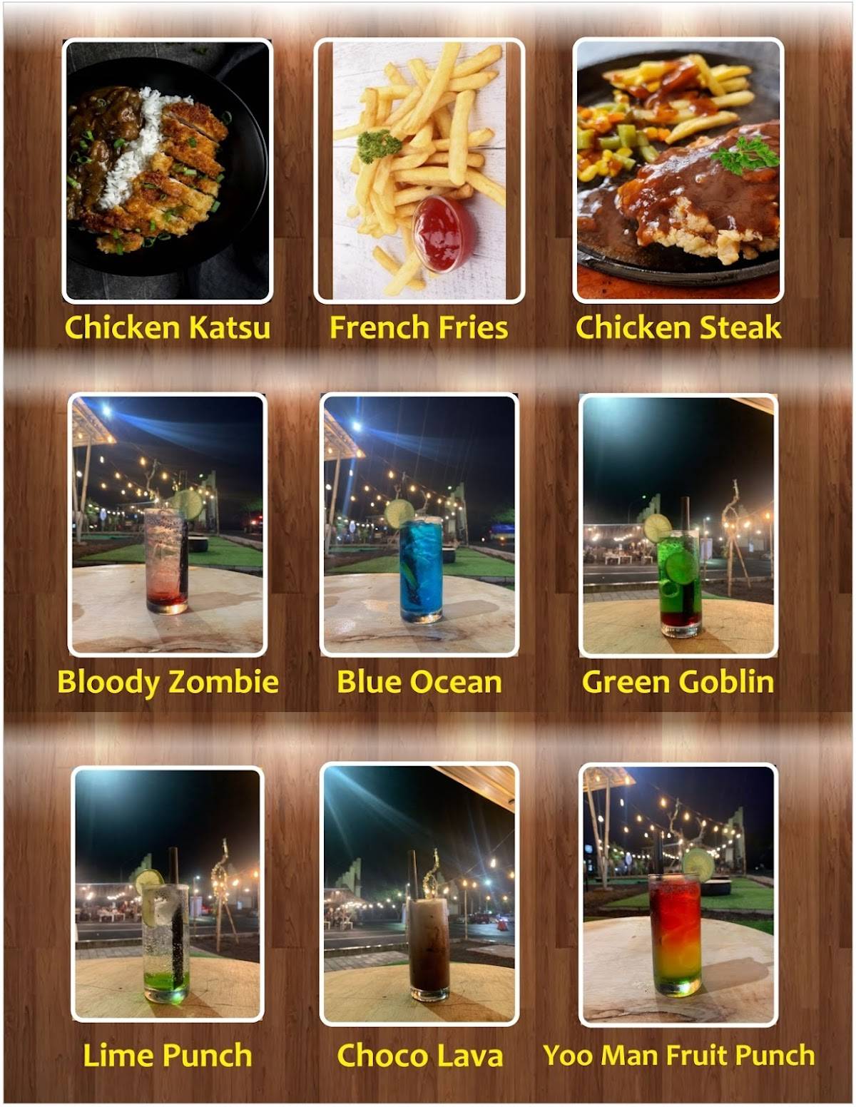 Carta de Alien bar ( chicken steak sultan ), Jembrana