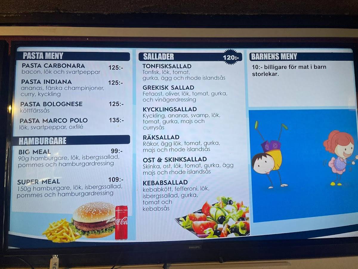 Menu at Almira Restaurant & Pub, Rättvik