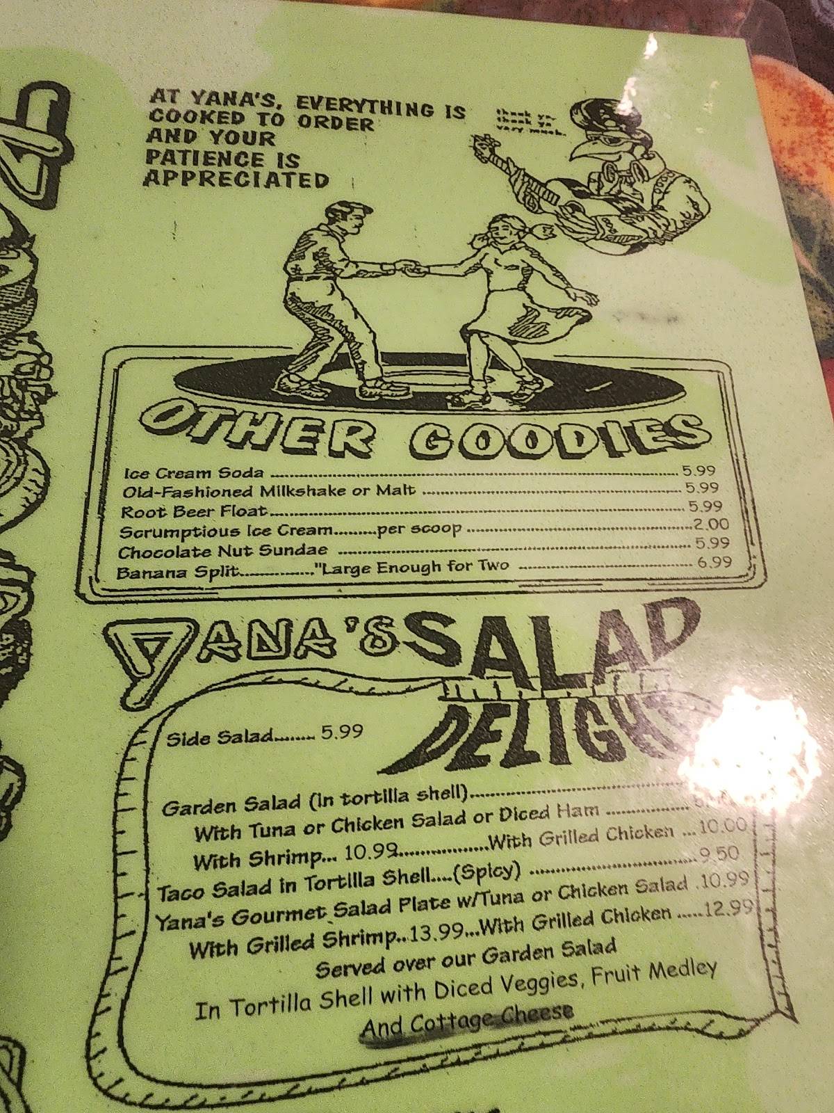 Menu at Anna's Pizzeria, Apex