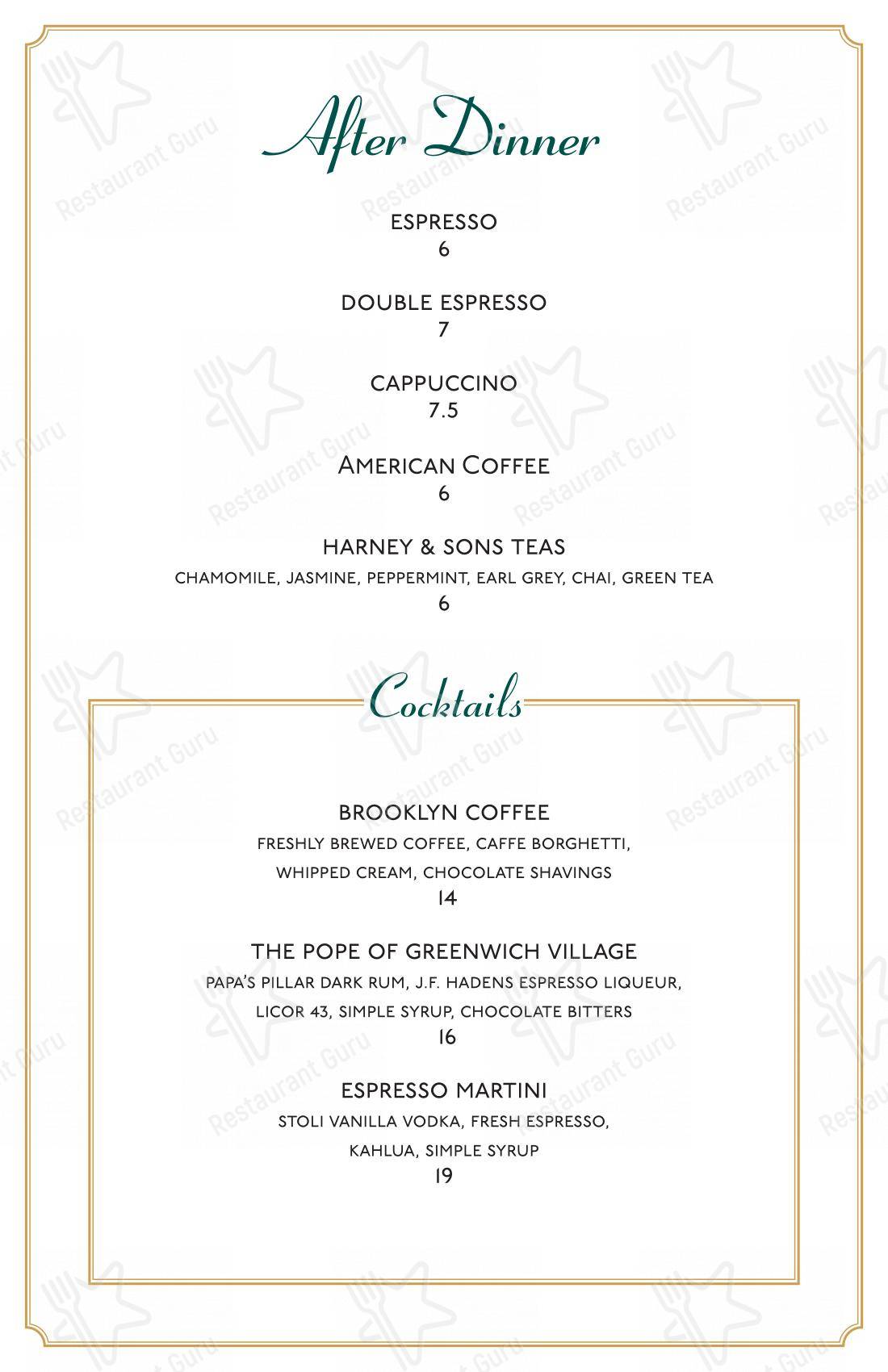 Menu at Anthony's Runway 84 steakhouse, Fort Lauderdale