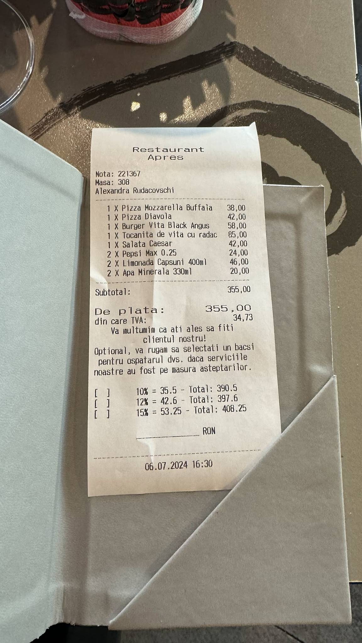 Menu at Apres Food & Drinks, Sinaia