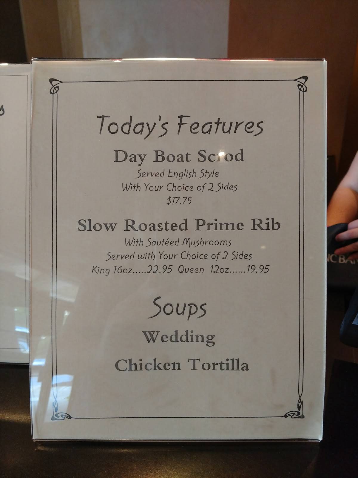 Menu at Armstrong's restaurant, Moon, Thorn Run Rd